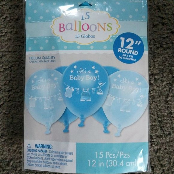 Amscan | Party Supplies | Amscan Lovely Shower W Love Boy Latex Baby ...